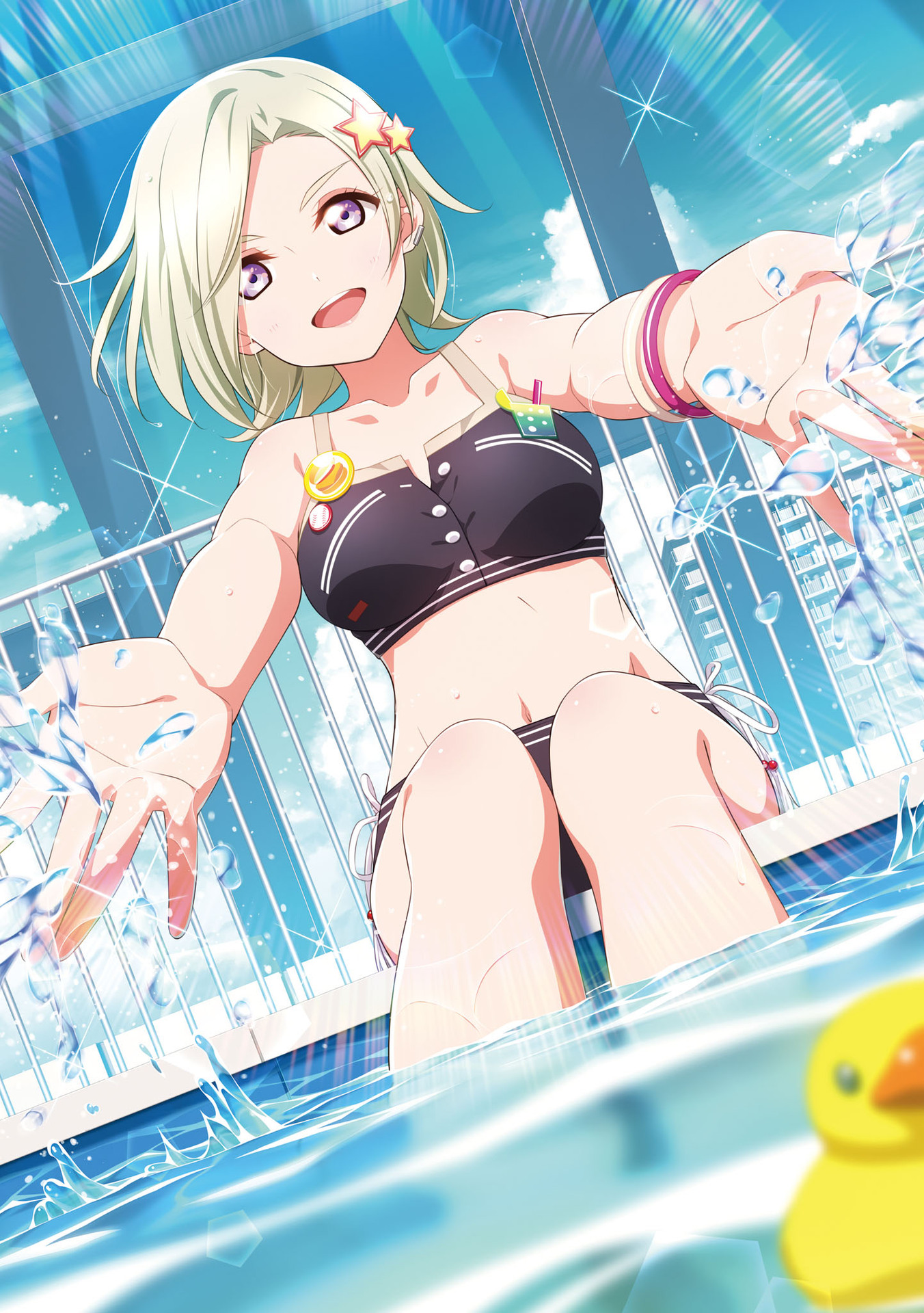 2c=galore love live! nijigasaki high school idol club mia taylor bikini swimsuits wet | #1051266 ...